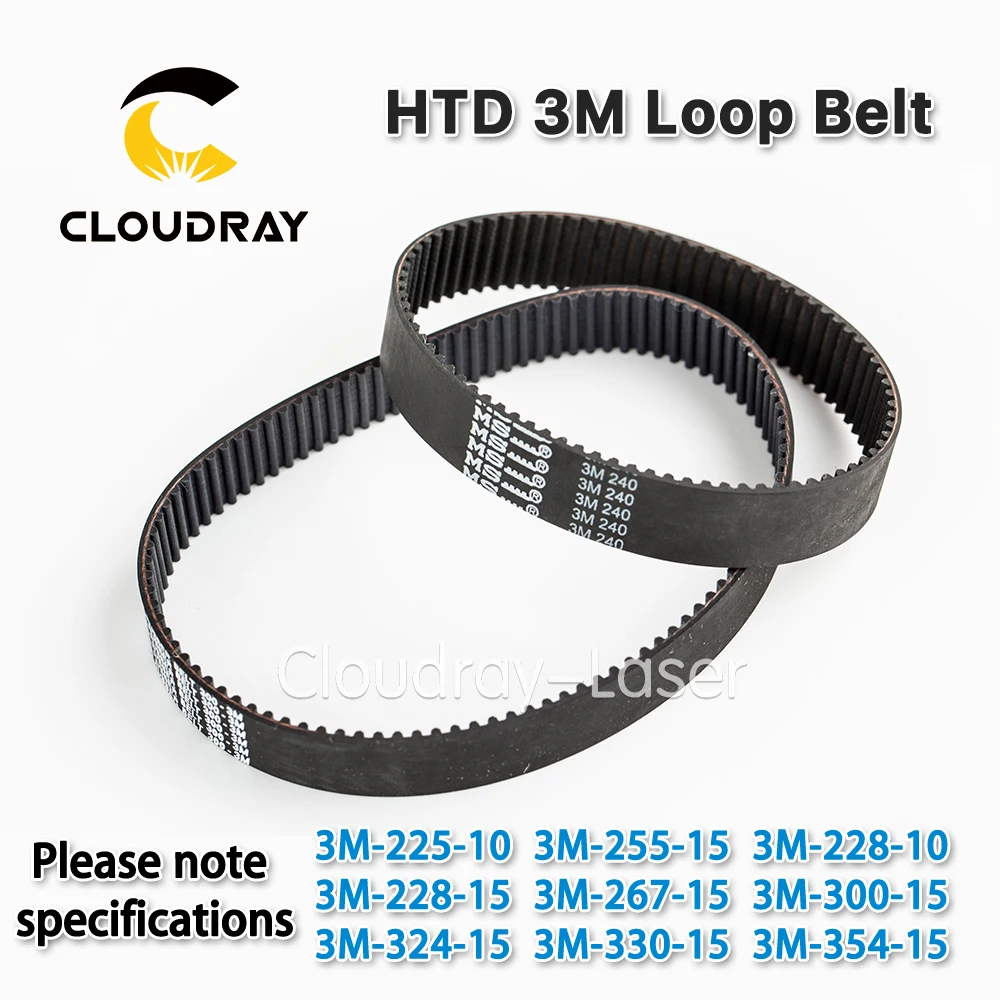 Cloudray HTD 3M Closed Loop Belt Rubber Timing Belt Various ... Cloudray HTD 3M Closed Loop Belt Rubber Timing Belt Various ...