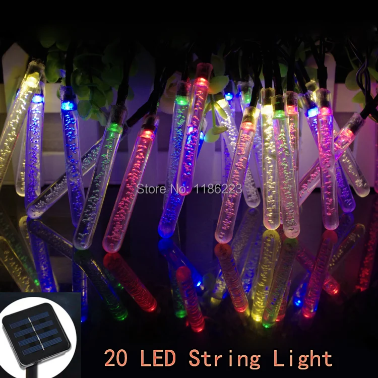 20LEDS-Solar-Powered-String-Lights-Outdoor-Garden-Party-Decoration ...