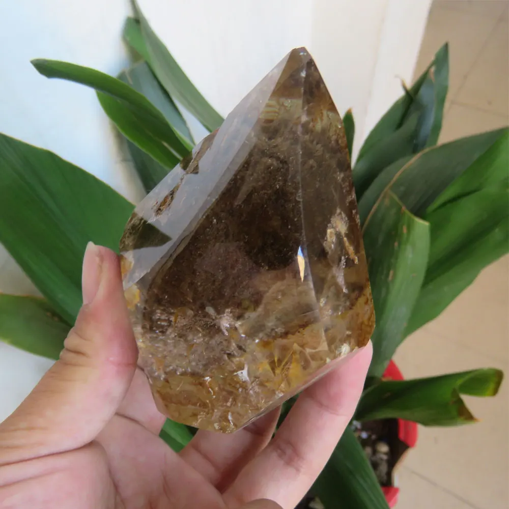Rare 292g AAAA Natural Brown Ghost Phantom Quartz Crystal Stone Phantom ...