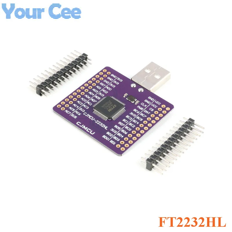 FT2232HL-USB-TURN-UART-FIFO-SPI-I2C-JTAG-RS232-Module-FT2232-CJMCU ...