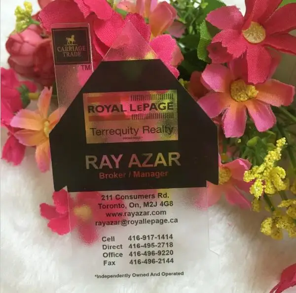 Custom Frost Transparent Business Card Die Cut Card Transparent ...