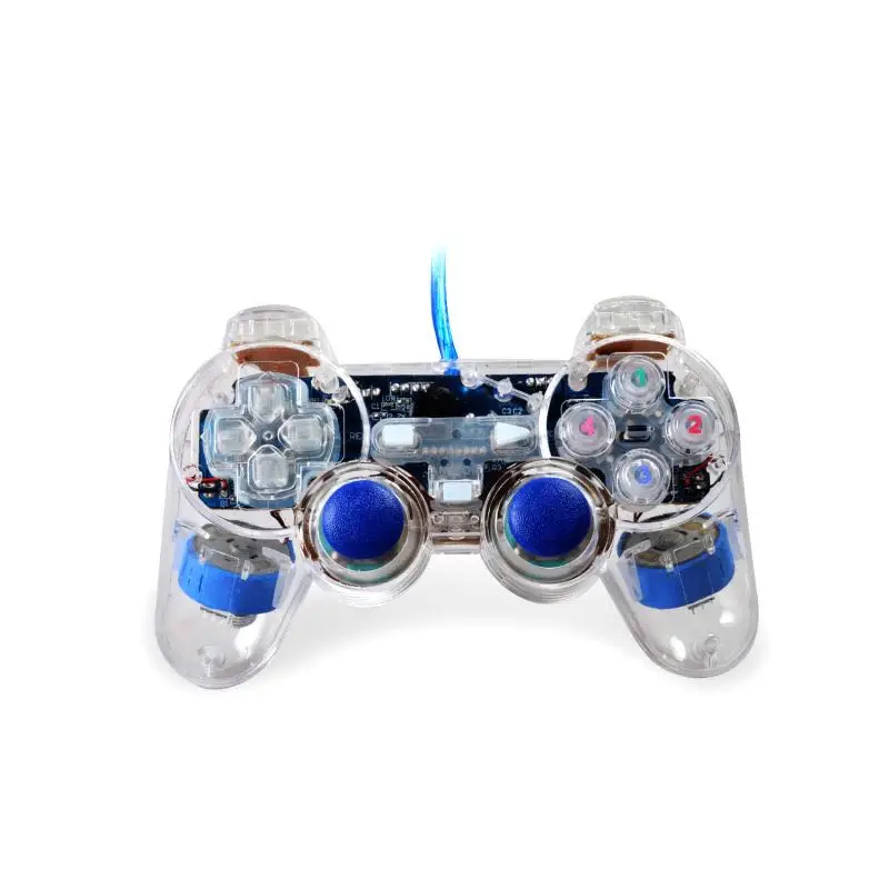 blueloong transparent USB Wired Controller For PC Controller Gamepad ...