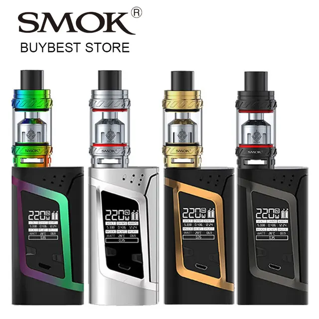 Original 220W SMOK Alien Vape Kit with TFV12 Tank 6ml Atomizer & SMOK ...
