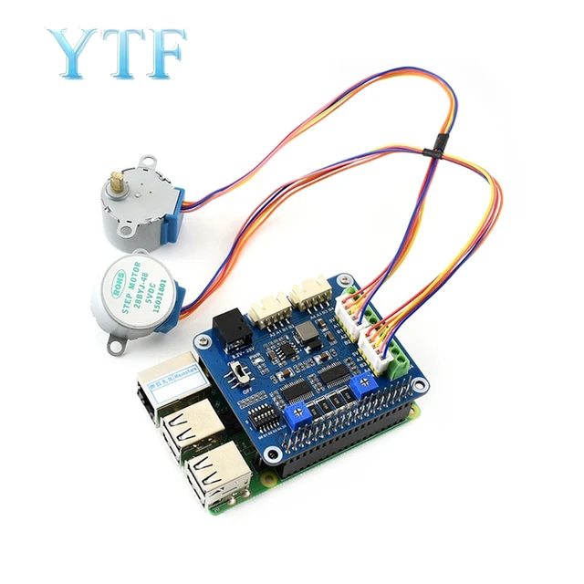 Raspberry Pi Zero W3b Stepper Motor Driver Board Drv8825 Module Two Way Progress Motor In Demo 1454