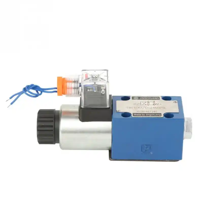 4WE6D 61/CG24N9Z5L 24V Hydraulic Solenoid Valve 4 Way 3 Position ...