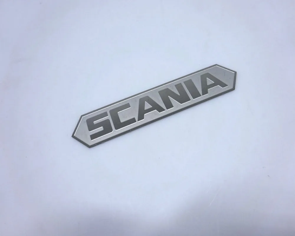 Retro style scania logo sticker/ etching piece plate for tamiya 1:14 ...