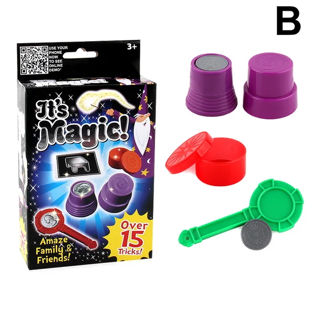 Magic Props Set Teaching Prop Gimick Card Children Magic Gift Puzzle ...