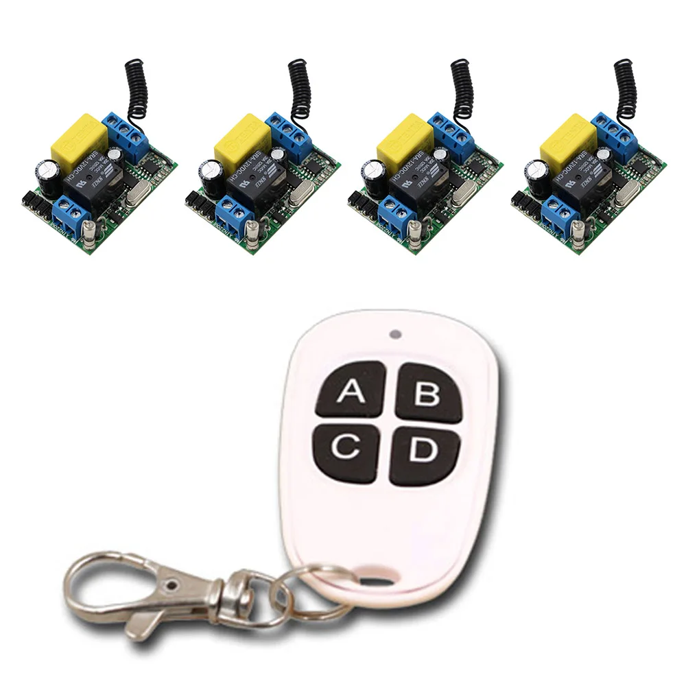 220V Wireless Switch Remote Control System 315/433 Light/Lamp LED Water ...