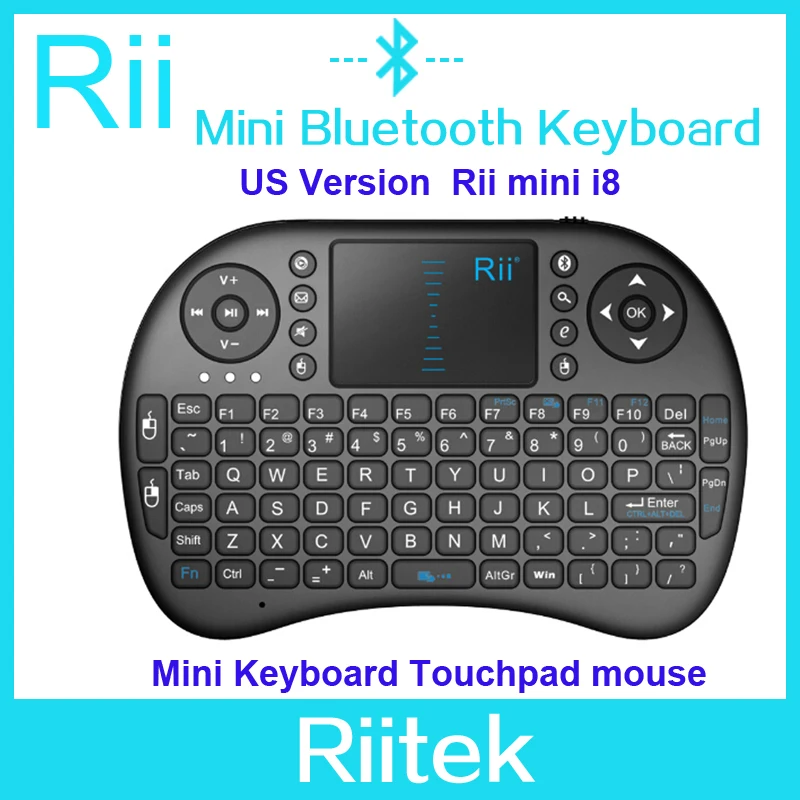 Original Rii mini i8 Bluetooth Keyboard Qwerty Wireless Touchpad ...