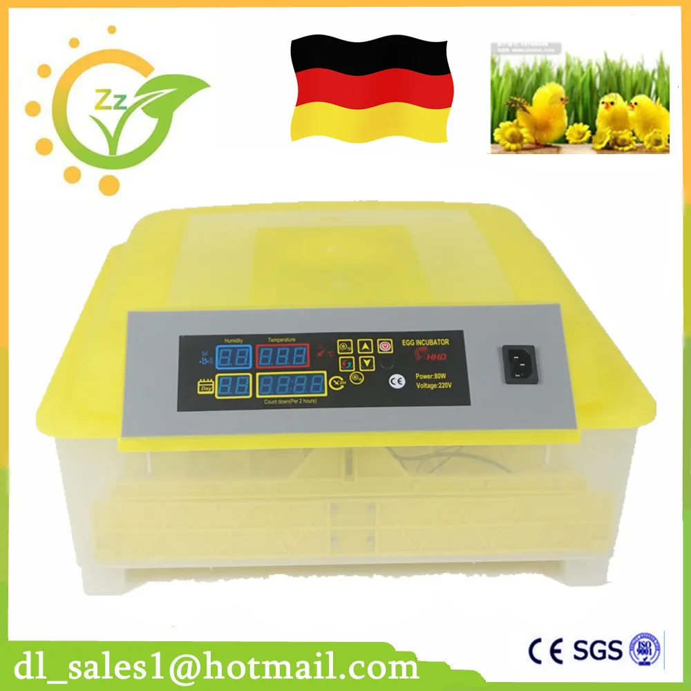 Automatic Chicken Incubator Digital Poultry Quail Egg Incubator 48 Eggs ...
