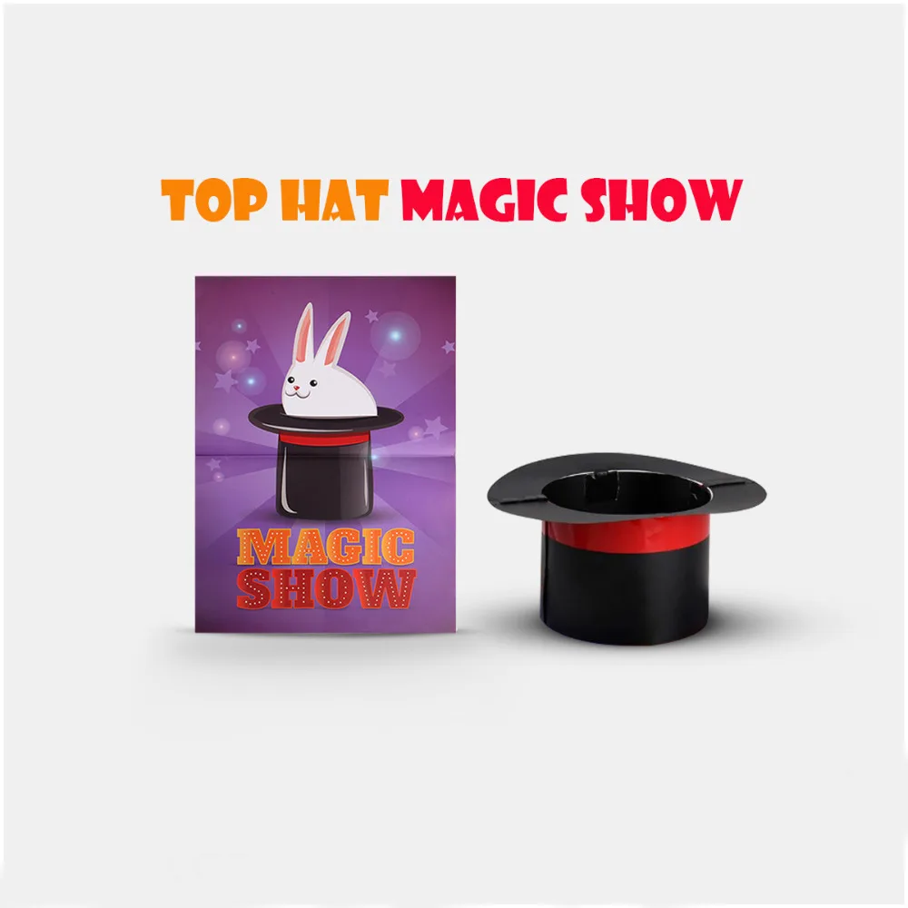 Top Hat Magic Show Magic Tricks Hat Appearing From Poster Magia ...