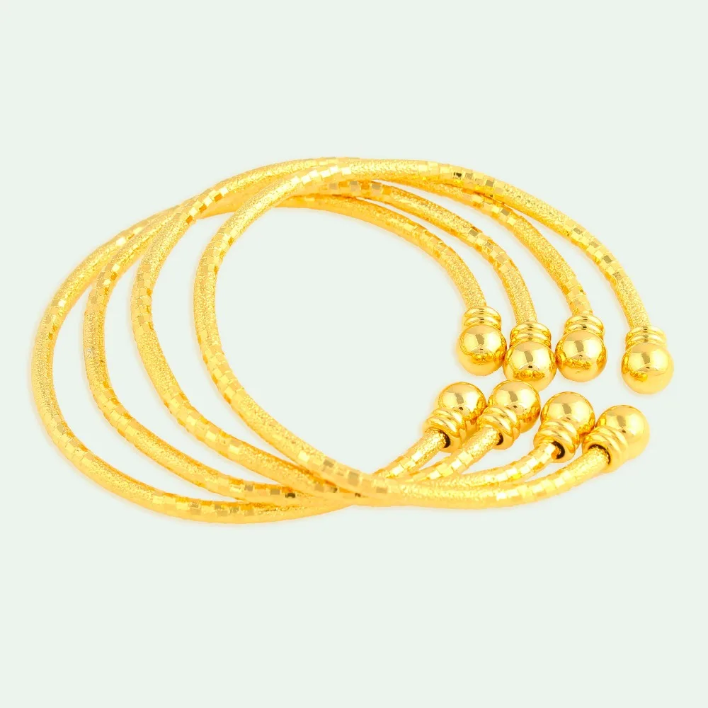 African Women Gold Bangle Adjustable Size Bangle Gold color Jewelry ...