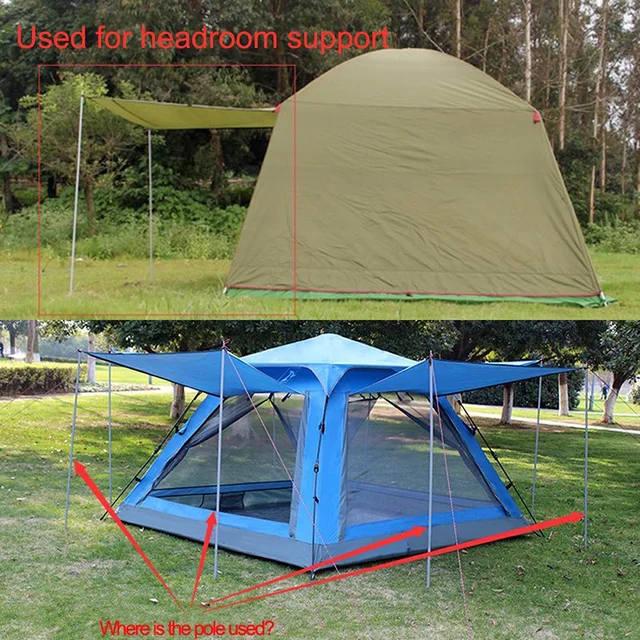 Folding Tarp Pole - Awning Rod - Tent Accessories - Camping Boutique