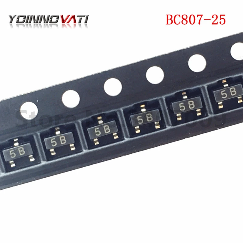 100pcs/lot Bc807-25 5b 5b1 807-25 Sot-23 5bw Bipolar Transistors Transistor(pnp) - Connectors ...