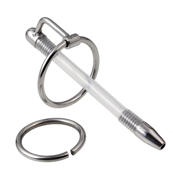 1pc 4 Inertia Flexible Cum Thru Hollow Surgical Steel And Medical Silicone Sound Penis Plug