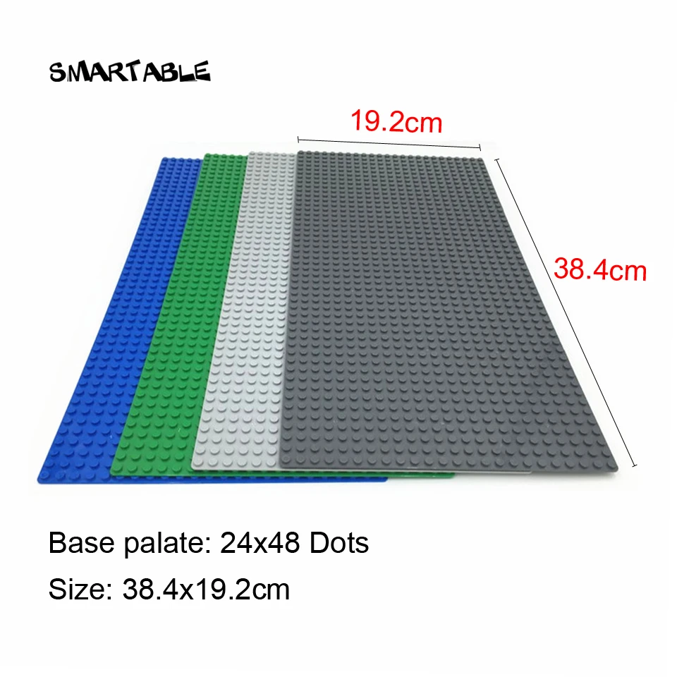 Smartable Baseplate 24X48 for Small Brick Building Blocks MOC Part DIY ...