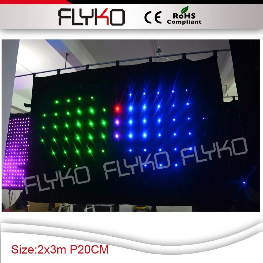Free Shipping 2x3m P20cm Led Decor Curtain For Wedding Hall Sd ...