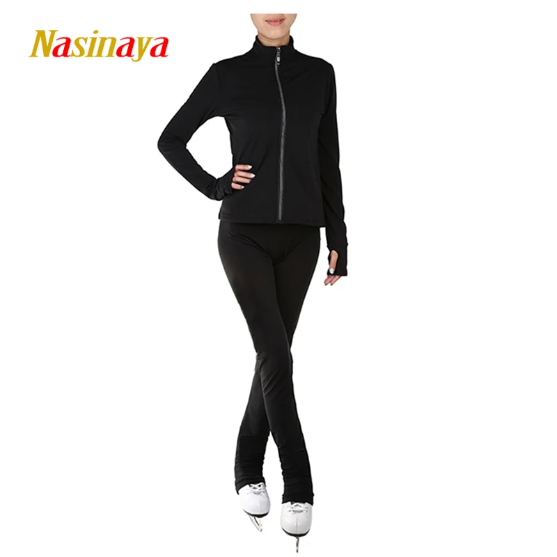 Figure Ice Skating Jackets Profession Black Suits Rhinestones Women ...