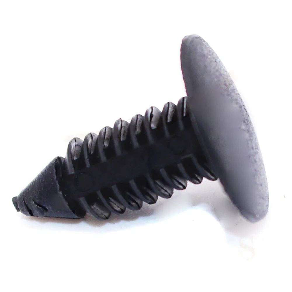 50Pcs-Universal-Car-Fender-Bumper-Rivet-Clip-Fastener-9mm-Gray-Plastic ...