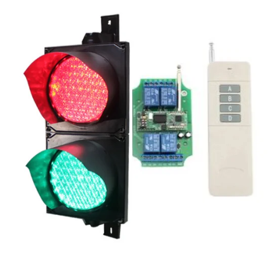 200mm/8 inch remote control led traffic light in red green colors|led ...