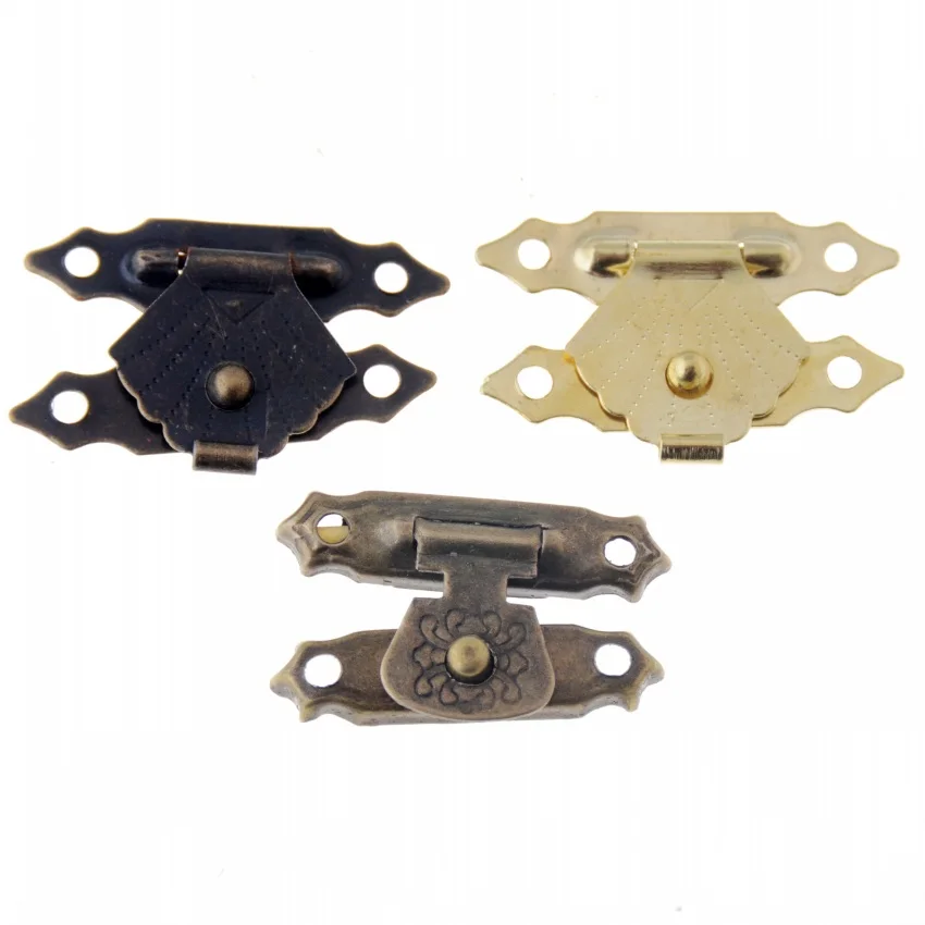 Free Shipping 5 Sets Metal Hook Box Latches Clasp Small Size Bag Box ...