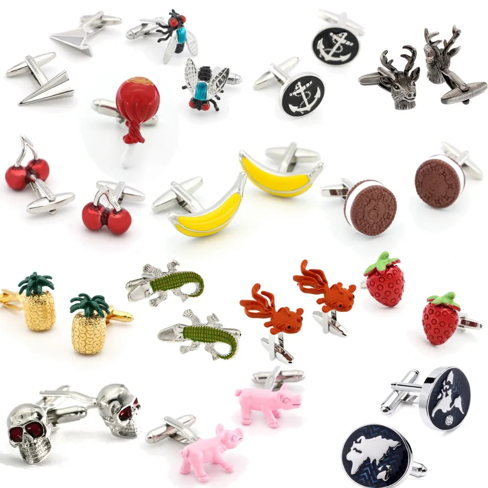 iGame New Arrival Novelty Cufflinks 18 Fancy Designs Brass Material ...