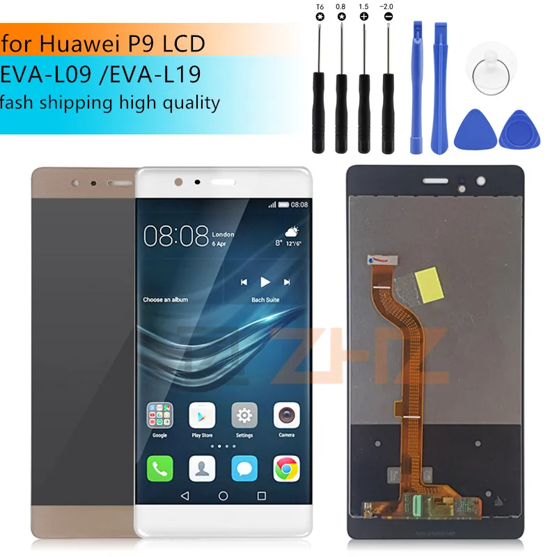 EVA L09 lcd para HUAWEI P9, montaje de digitalizador con pantalla ...