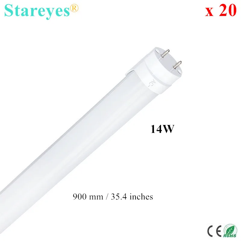 Tubo de luz LED T8 de 90cm, 14W, SMD 2835, 70, Chip Epistar de alto ...