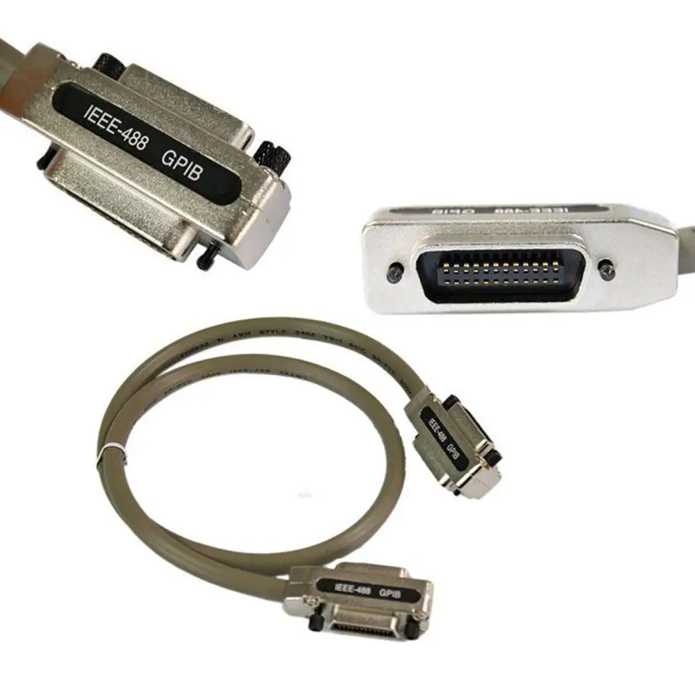 IEEE-488 Cable GPIB Cable Metal Connector Adapter Plug and Play 1M New ...