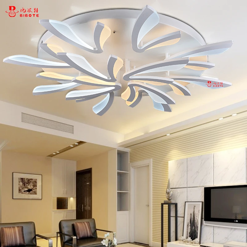 modern led ceiling light with remote control plafondlamp living room ...