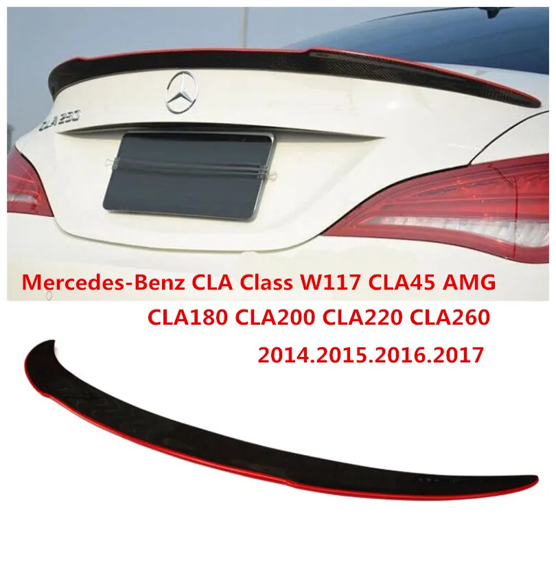 Car Carbon Fiber Spoiler For Mercedes Benz CLA Class W117 CLA45 AMG ...