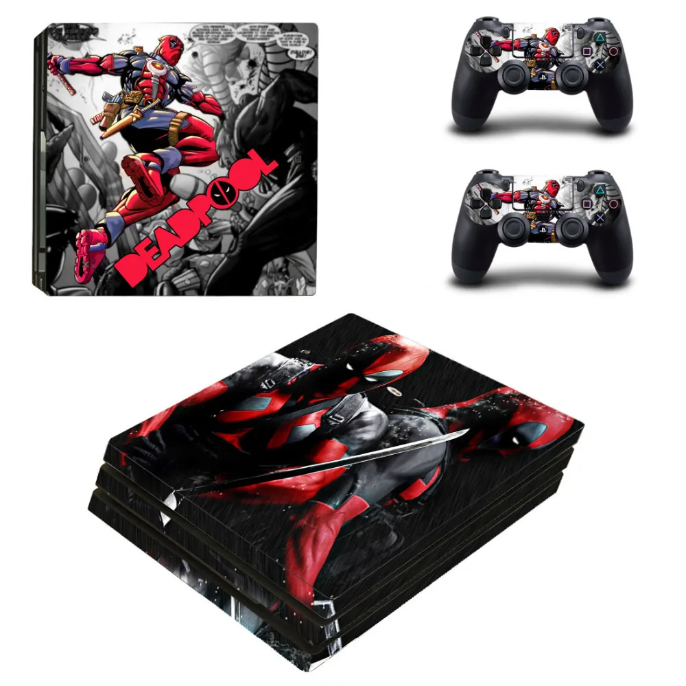 Deadpool PS4 Pro Skin Sticker Decal Vinyl for Console and Controllers ...