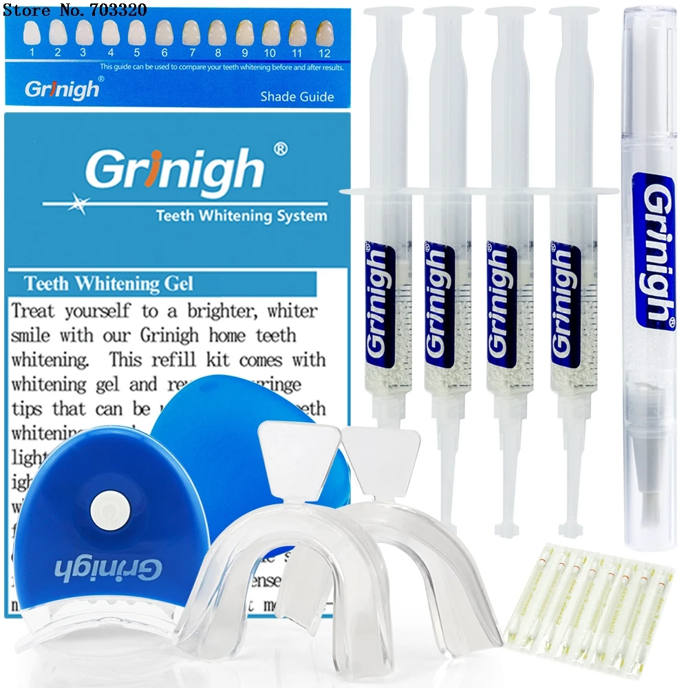 4 5ml 44 Carbamide Peroxide Gel Syringe Home Teeth Whitening Kit With