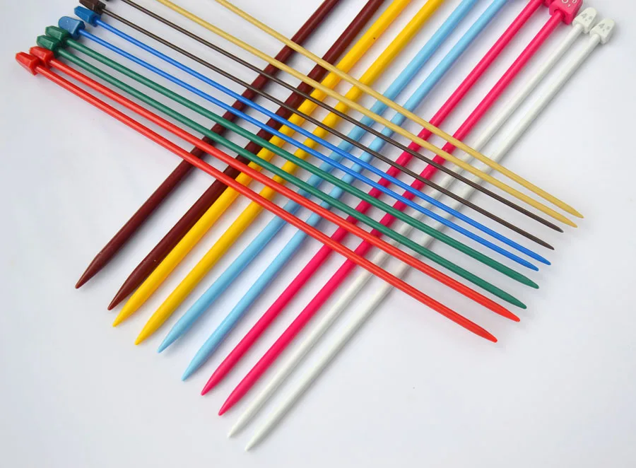 20 Pcs/lot(2 Needles* 10 Sizes) Multicolor Abs Plastic Single Point ...