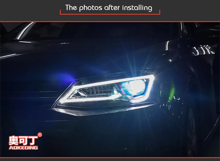 VW Jetta Headlights 2011-2018 Jetta Mk6 Mk7 LED Headlight A5