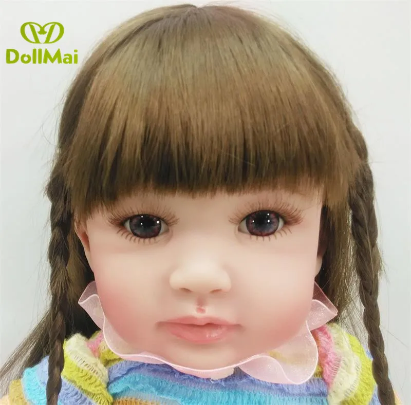 24 Inch Silicone Reborn Babies Realistic Princess Girl Dolls Lifelike ...