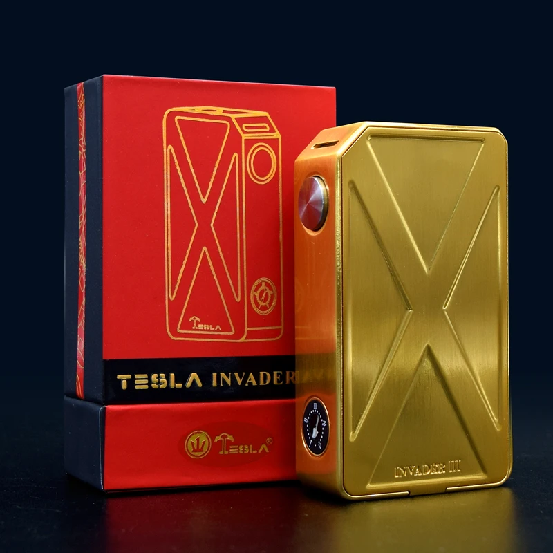 Aliexpress.com : Buy Original TESLACIGS Invader III box mod Golden ...