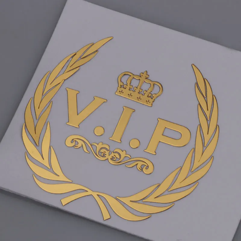 3D Metal Car-Styling VIP Crown Emblem Stickers For Window Decals for ...