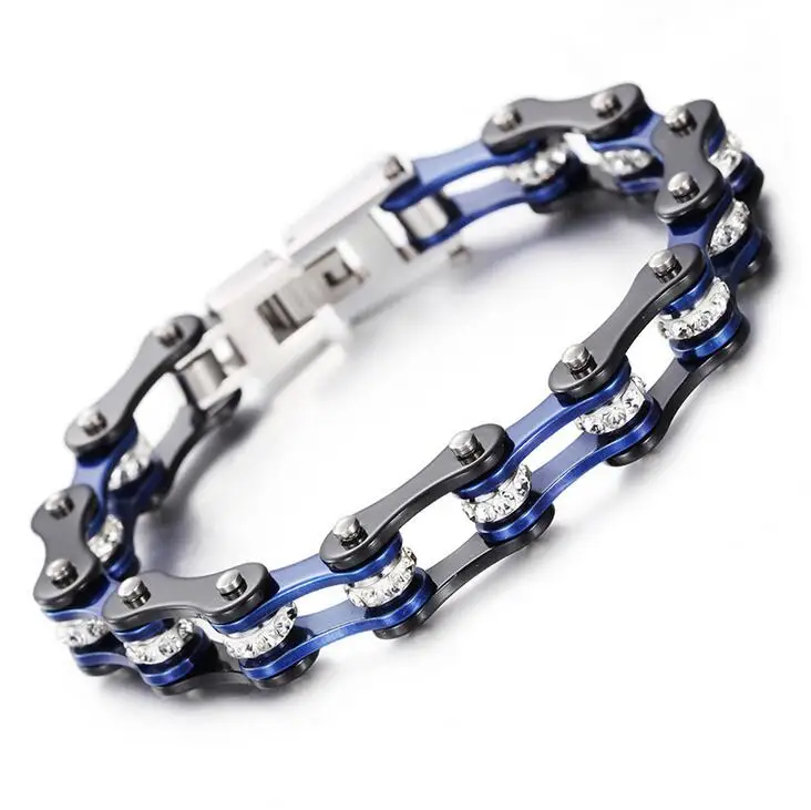 Punk-Bicycle-Chain-Bracelet-Women-Motorcycle-Link-Chain-Rhinestone ...