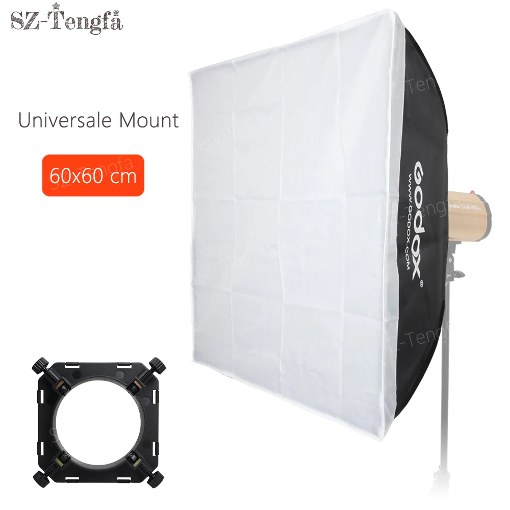 Godox 24"x24" 60x60cm Photo Studio Softbox Soft Box with Universal ...