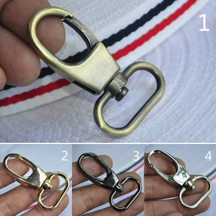 For 20mm 25mm Width Webbing 5pcs Zinc Alloy Swivel Clips Snap Hook ...