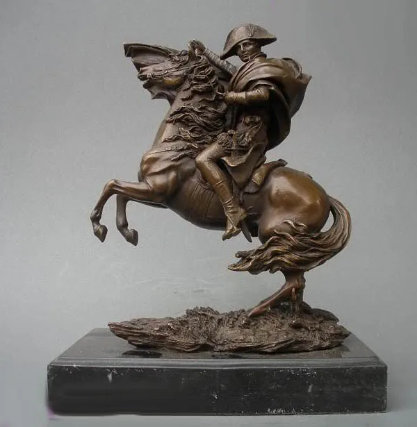 pure-Bronze-Marble-statue-Napoleon-Bonaparte-Ride-Horse-Art-Classic ...