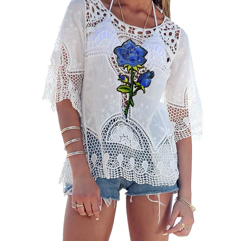Beach cover up bikini crochet summer beach tunic swimsuit bikini woman ...