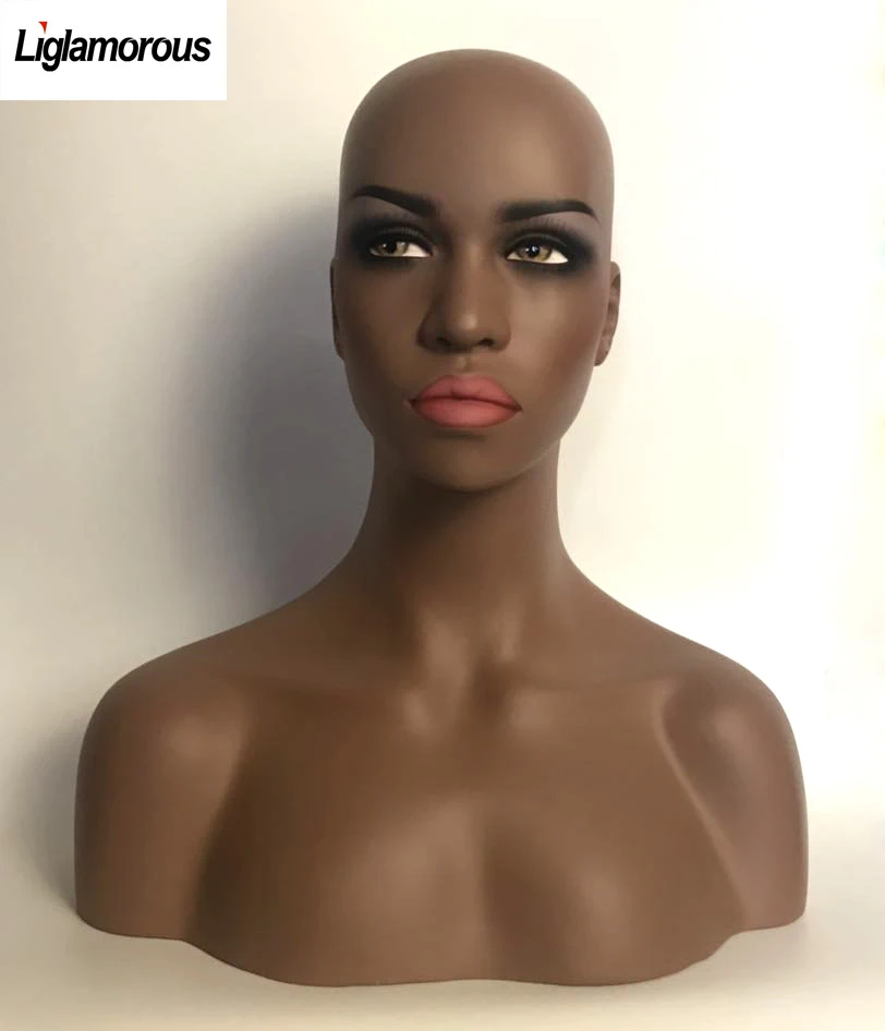 Buy New Female Realistic Mannequin Head Fiberglass Jewelry And Hat Display