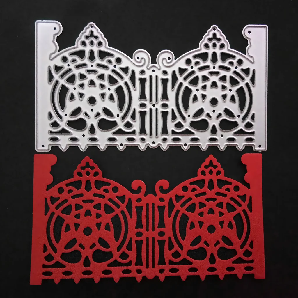 Gate cutting template and embossing Palisade Door Frame new metal ...