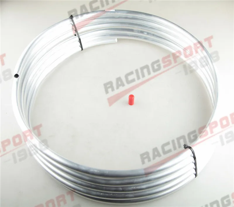 ALUMINIUM FUEL LINE 1/2" 12.7MM X25 FT (7.6m) ROLL FUEL /OIL /WATER ...