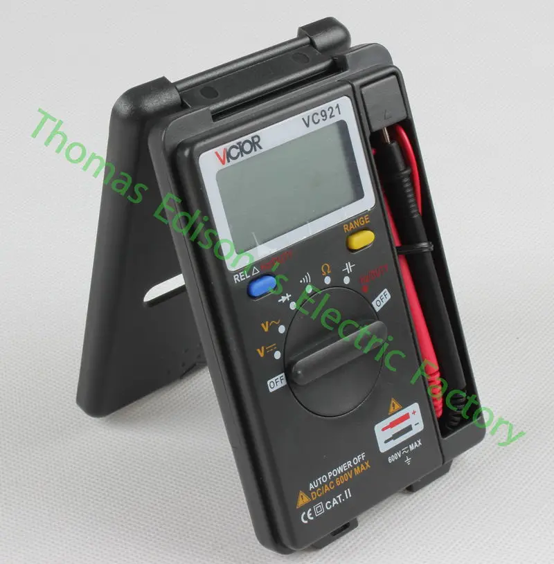 VICTOR VC921 Mini Digital Multimeter DMM Integrated Personal Handheld ...