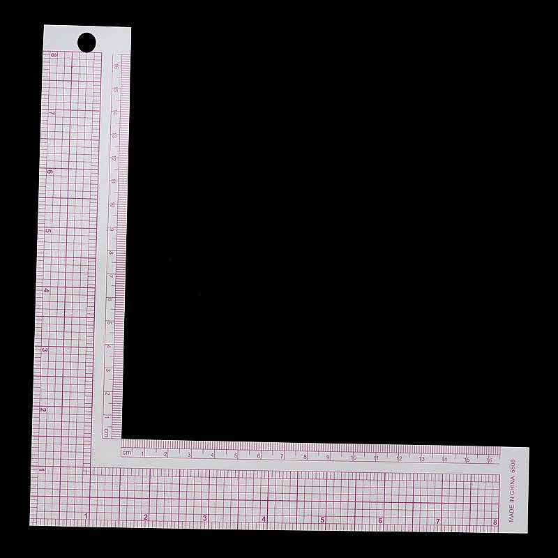 Multi function L shaped clothing proofing code yard playing ruler ...