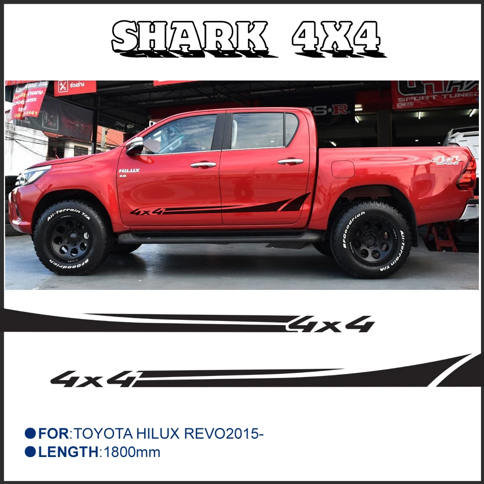 Aliexpress.com : Buy 2 PC hilux shank 4x4 side stripe graphic Vinyl ...