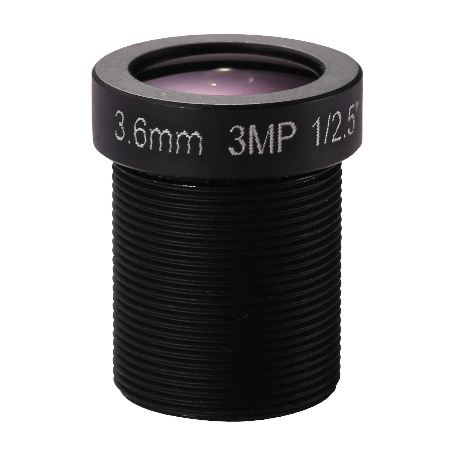 Cctv Lens 1/2.5" M12 Mtv Mount 3mp High Resolution 3.6mm Lens Ir Hd ...
